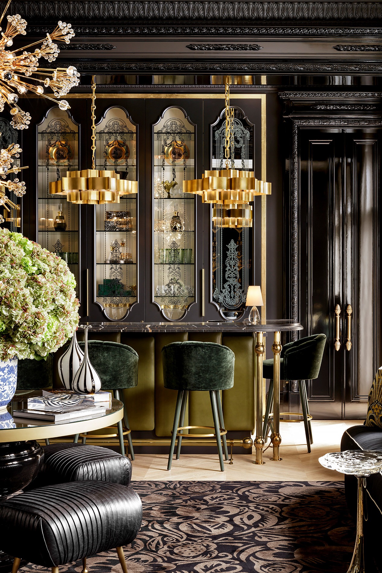 Gold Interiors | Lori Morris Design | Luxury spaces in dazzling gold