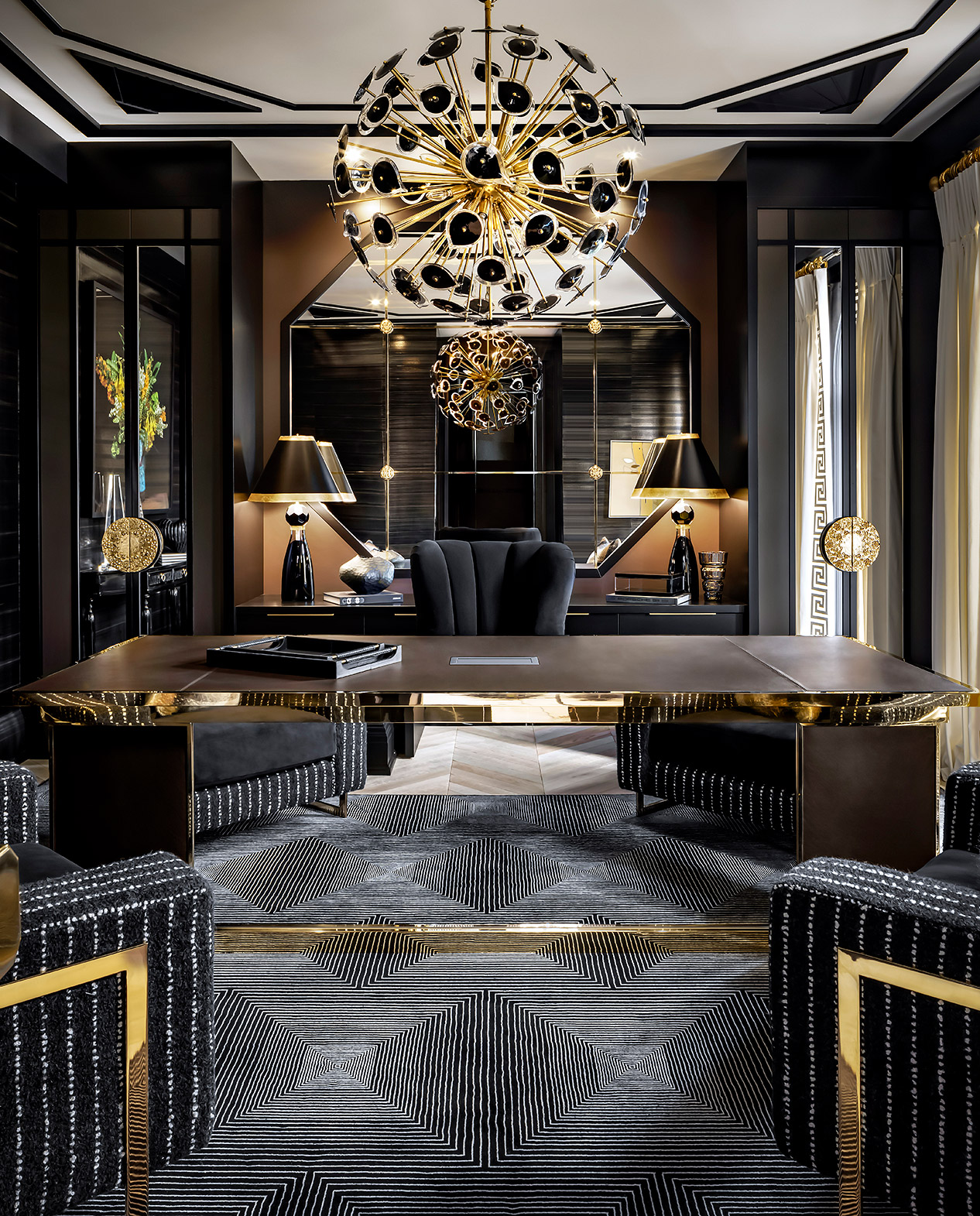 Gold Interiors | Lori Morris Design | Luxury spaces in dazzling gold